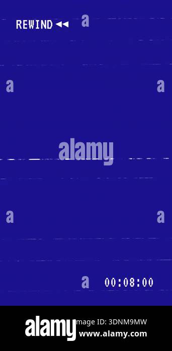 Vertical Rewind VHS video tape on blue background. 4K Video Stock Video ...