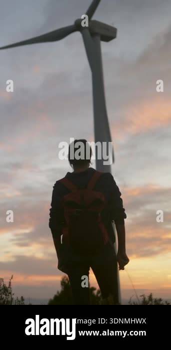 Female person standing near wind Stock Videos & Footage - HD and 4K ...