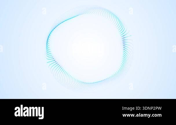 Bright blue plasma strings forming minimal glowing orb in deep space ...