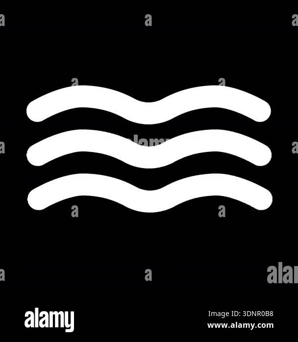 Animated fog weather icon with looped animation for UI, mobile apps ...