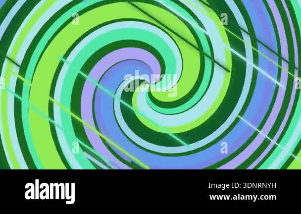 A seamless looping animation of a rotating abstract spiral. The ...