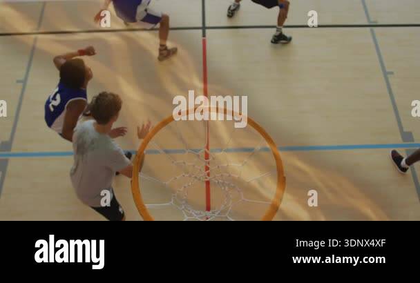 After dribbling player driving basketball Stock Videos & Footage - HD ...