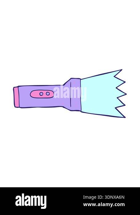shaking motion animation of cartoon torch Stock Video Footage - Alamy
