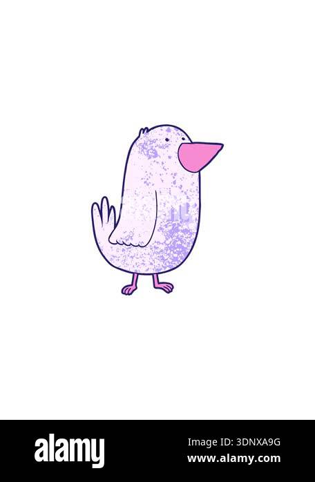 sales flash animation of cartoon of hand drawn bird Stock Video Footage ...