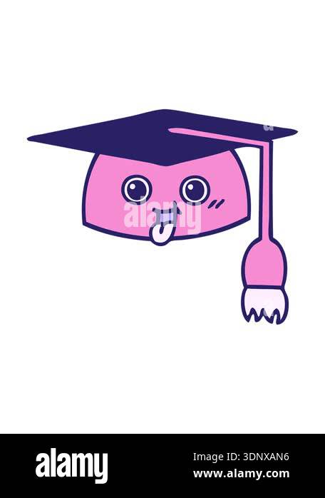 bobbing motion animation of a graduation hat Stock Video Footage - Alamy