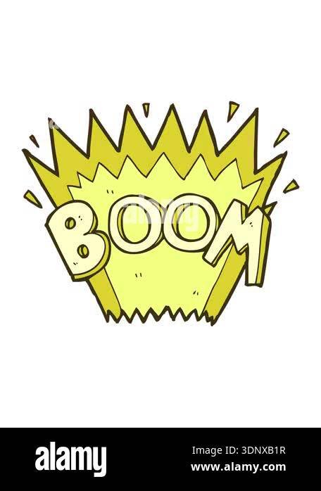 changing color animation of cartoon comic book explosion Stock Video ...