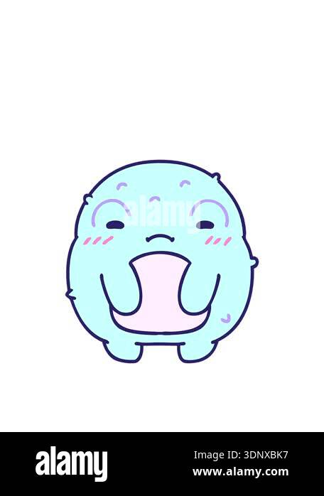 jumping motion animation of cartoon of a sad little toad Stock Video ...