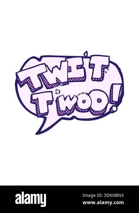 popping motion animation of freehand drawn comic book speech bubble ...