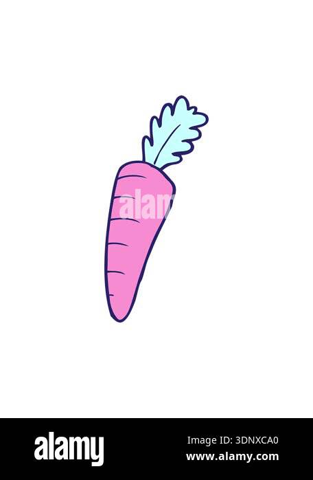 power up animation of cartoon carrot Stock Video Footage - Alamy