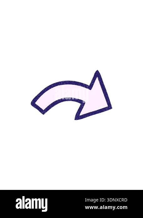 starburst effect animation of Pointing Arrow Chalk Drawing Stock Video ...