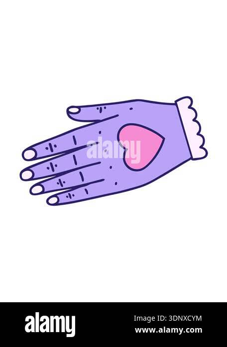 jiggle motion animation of a hand icon Stock Video Footage - Alamy