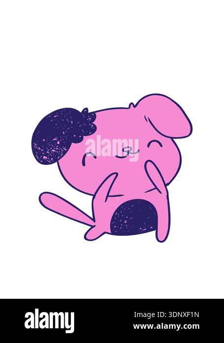 bobbing motion animation of textured cartoon illustration kawaii of a ...