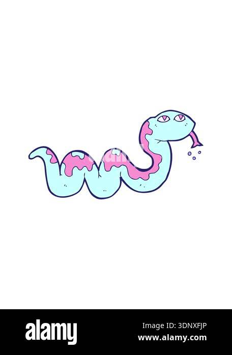 popping motion animation of snake cartoon Stock Video Footage - Alamy