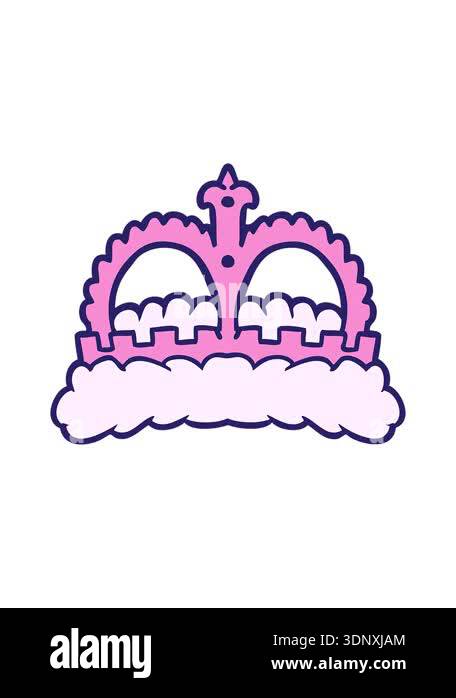 power up animation of drawing of a crown Stock Video Footage - Alamy