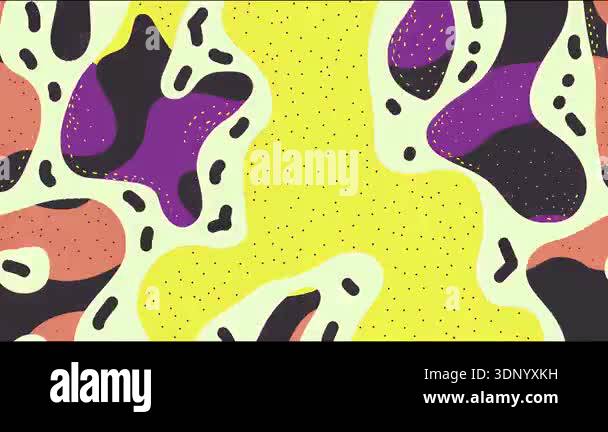 Organic camouflage style abstract pattern with flowing amoeba shapes ...