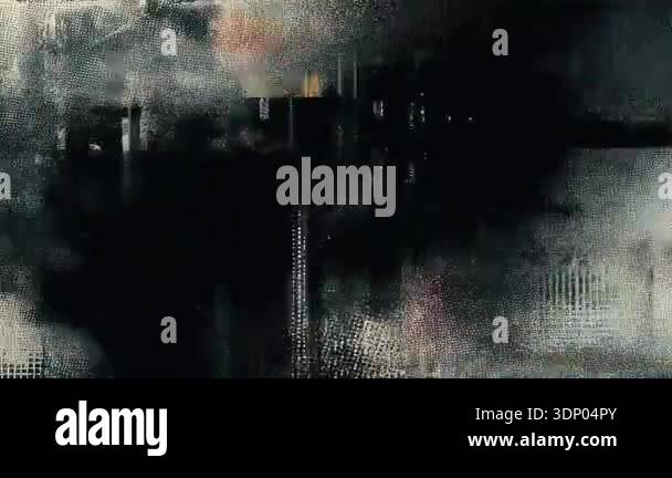 Dark grunge distortion texture, scratched black surface, digital noise ...