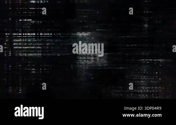Dark glitch texture background, black digital noise, horizontal ...