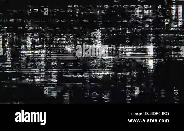 Black glitch noise texture, horizontal streak distortion, digital ...