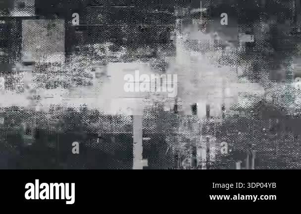 Black white glitch grunge texture, abstract monochrome distortion ...