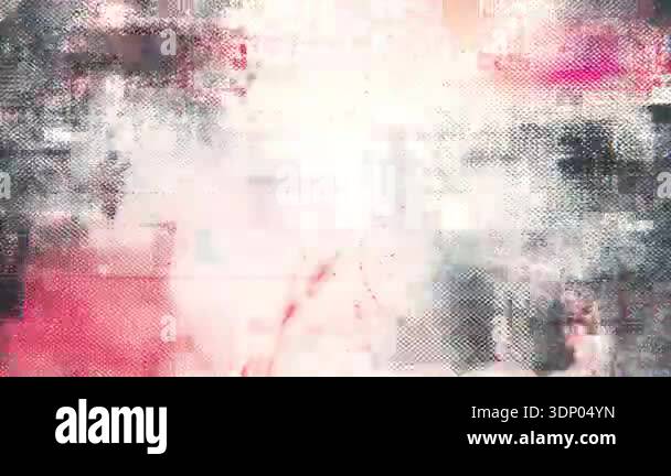 Abstract white red glitch explosion texture, noisy digital distortion ...