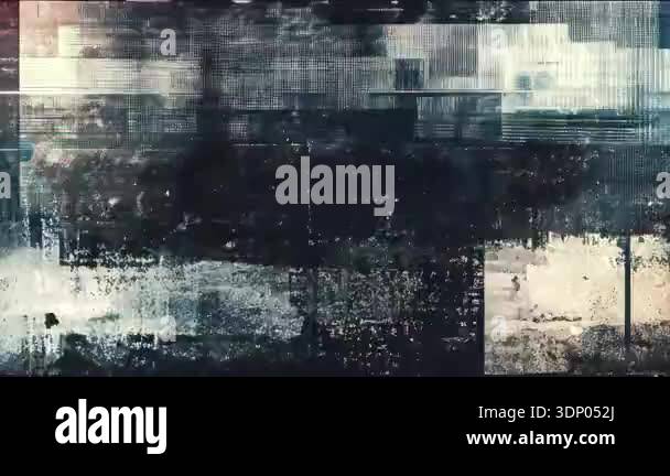 Grunge glitch industrial texture background, dark blue black ...