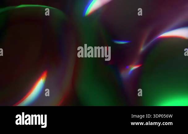 Abstract soft iridescent light refraction with floating liquid shapes ...