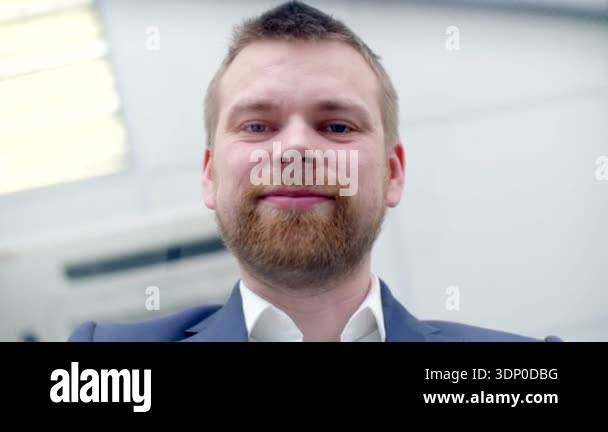 Portrait of successful Businessman entrepreneur who smiling and ...
