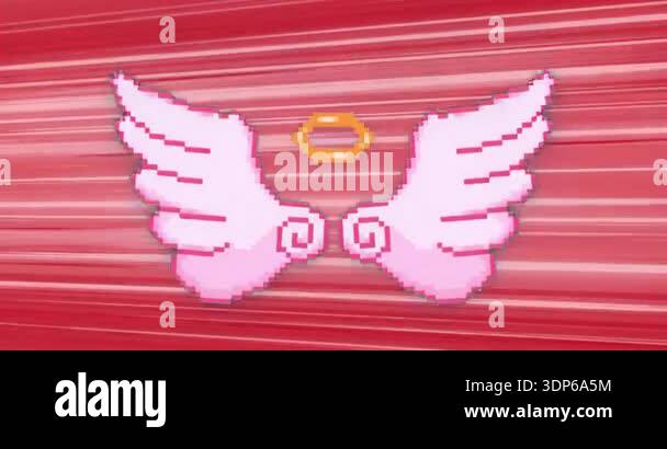 Pixel art pink wings Stock Videos & Footage - HD and 4K Video Clips - Alamy
