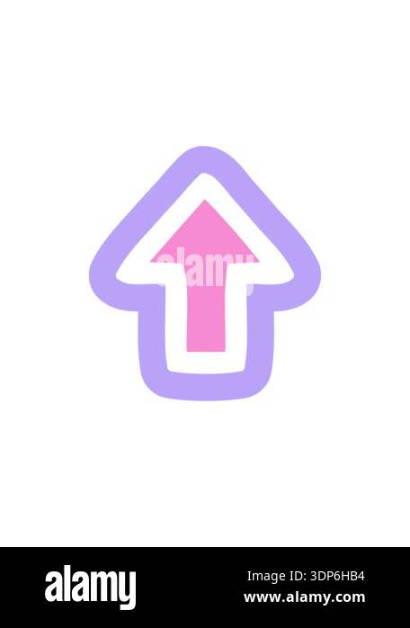 shivering motion animation of direction arrow symbol icon Stock Video ...