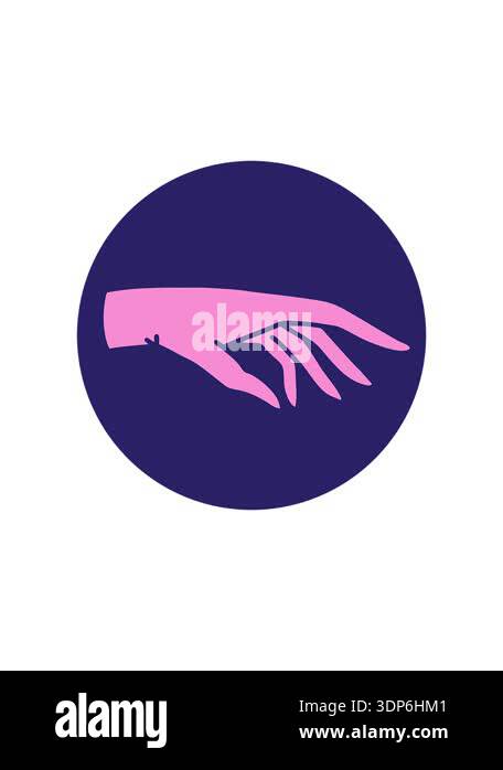 radioactive glowing animation of tattoo style image of a hand Stock ...