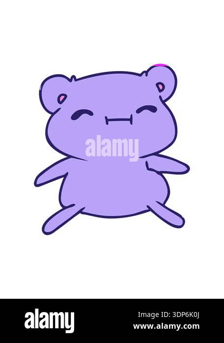 power up animation of cartoon illustration kawaii cute teddy bear Stock ...