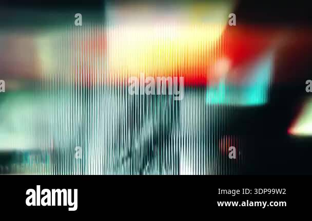 Soft gradient glitch background, vertical RGB scanline texture, blurred ...