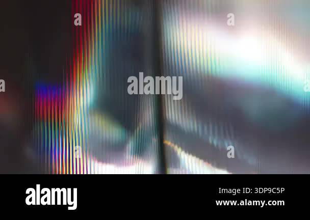 Diagonal prism edge with chromatic scanline texture, RGB refraction ...