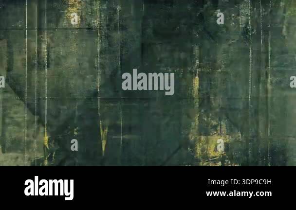 Dark Green Grunge Texture Background with Gold Stains, Vintage Distress ...