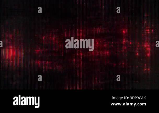 Red vertical glitch distortion background, dark abstract digital ...