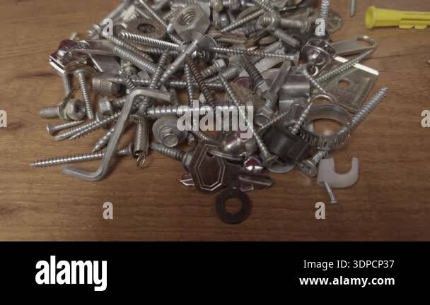 Collection metal tools fasteners Stock Videos & Footage - HD and 4K ...