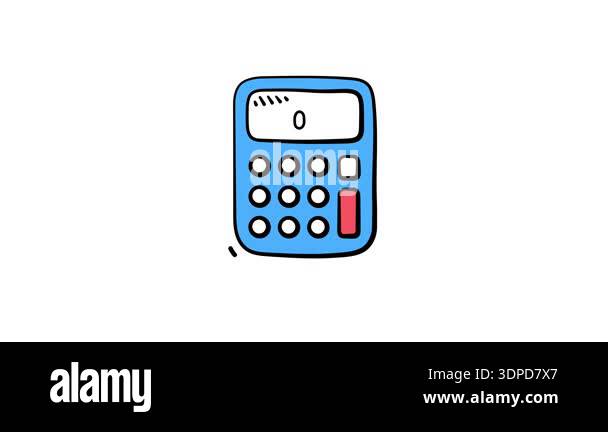 Here is an amazing animated icon of calculator, accounting, finance ...