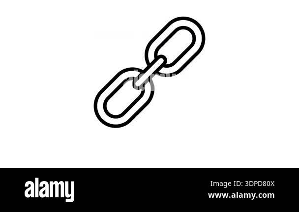 Visually perfect animated icon of chain link, well designed vector of ...