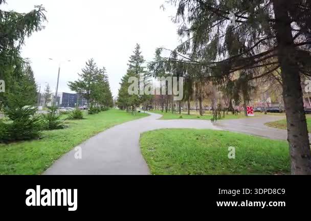 Open park area connects greenery and surrounding residential ...