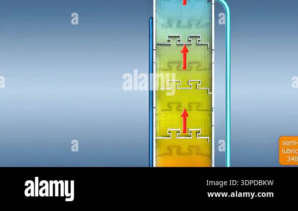 3d animation of oil refinery processing showing distillation towers ...