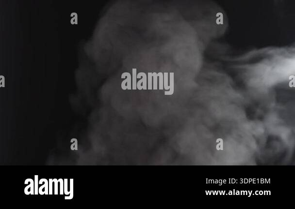 Steam, smoke, vapor isolated on black background. Smoke steam spray ...