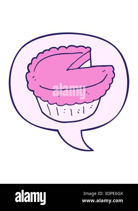 bobbing motion animation of cartoon pie with speech bubble Stock Video ...