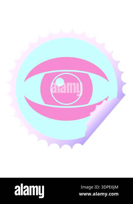 shaking motion animation of staring eye graphic vector circular peeling ...
