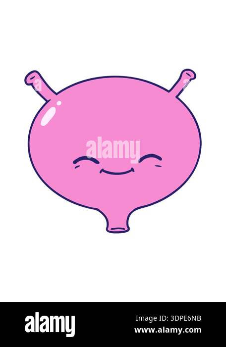 pressure popping animation of cartoon bladder doodle drawing Stock ...