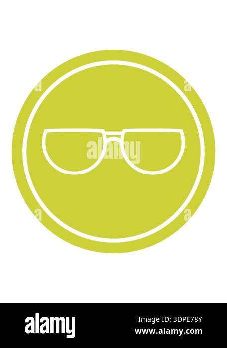 changing color animation of spectacles graphic vector illustration ...