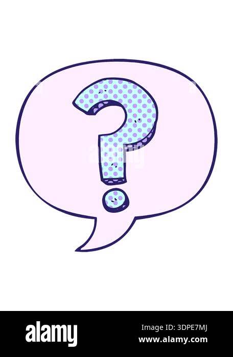 bobbing motion animation of question mark and speech bubble Stock Video ...