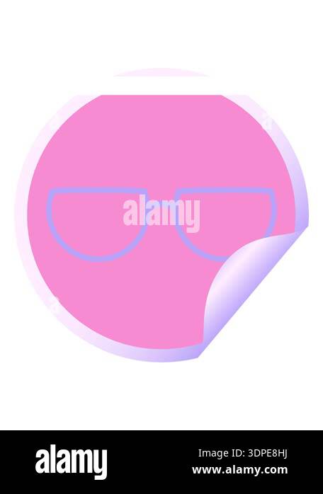power up animation of spectacles graphic vector illustration circular ...