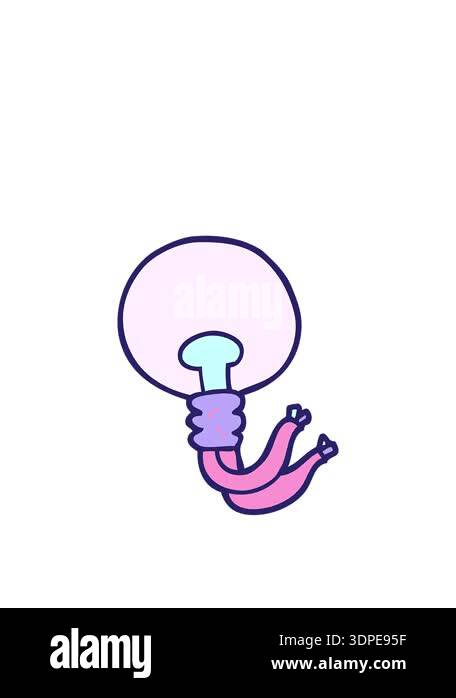 stretching up animation of a cartoon doodle Stock Video Footage - Alamy