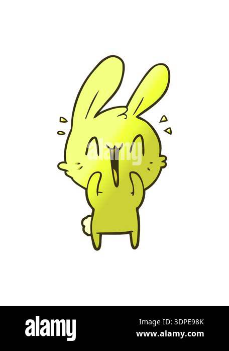 changing color animation of rabbit cartoon artwork Stock Video Footage ...