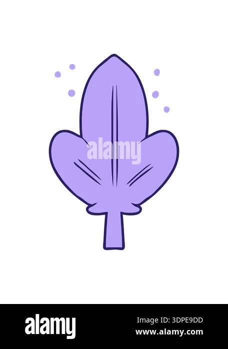 shivering motion animation of cartoon leaf doodle Stock Video Footage ...